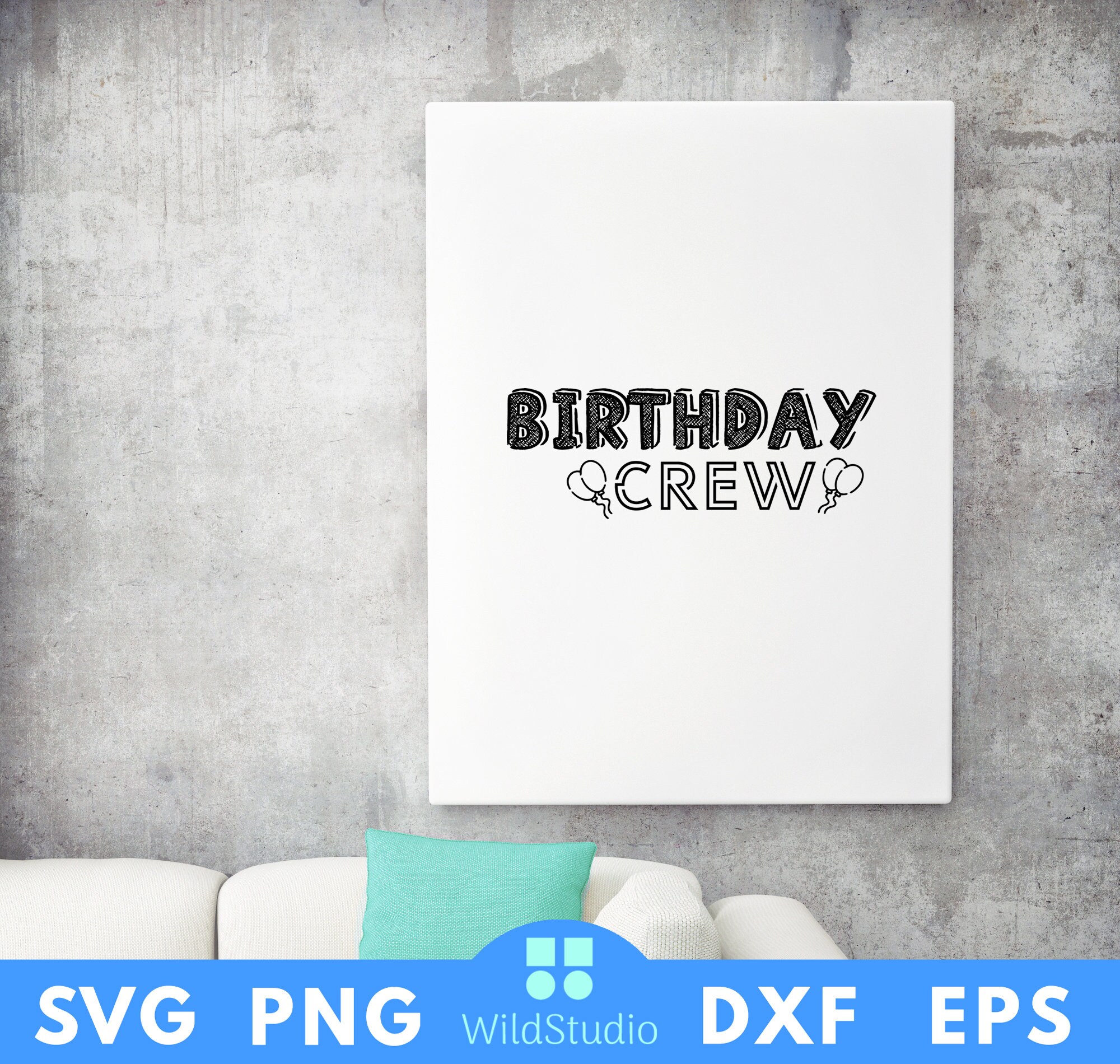 Birthday Crew Svg Png Party Crew Svg Png Birthday Party - Etsy