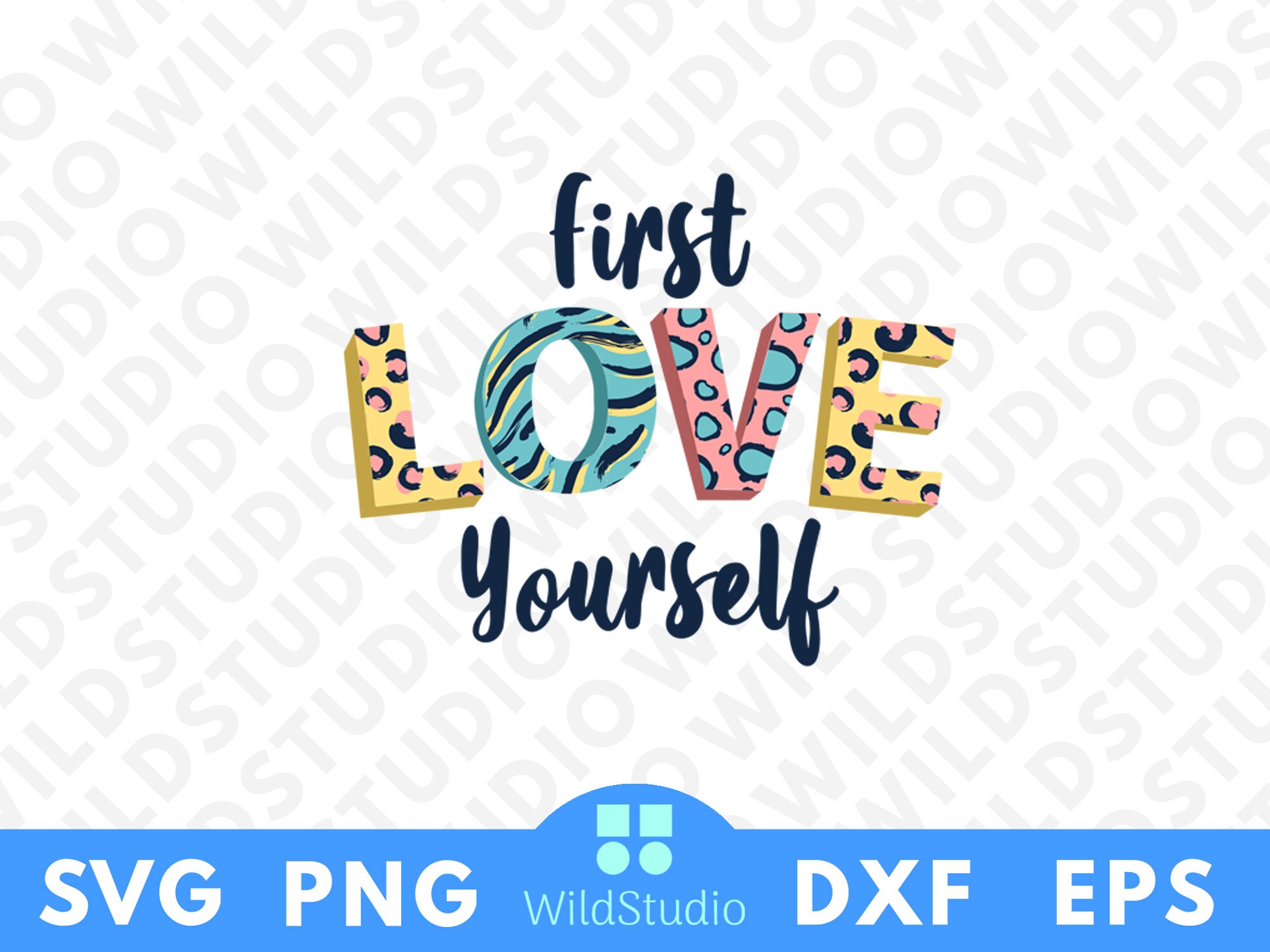 First LOVE Yourself SVG/PNG First Love Svg/png Cricut Silhouette Png ...