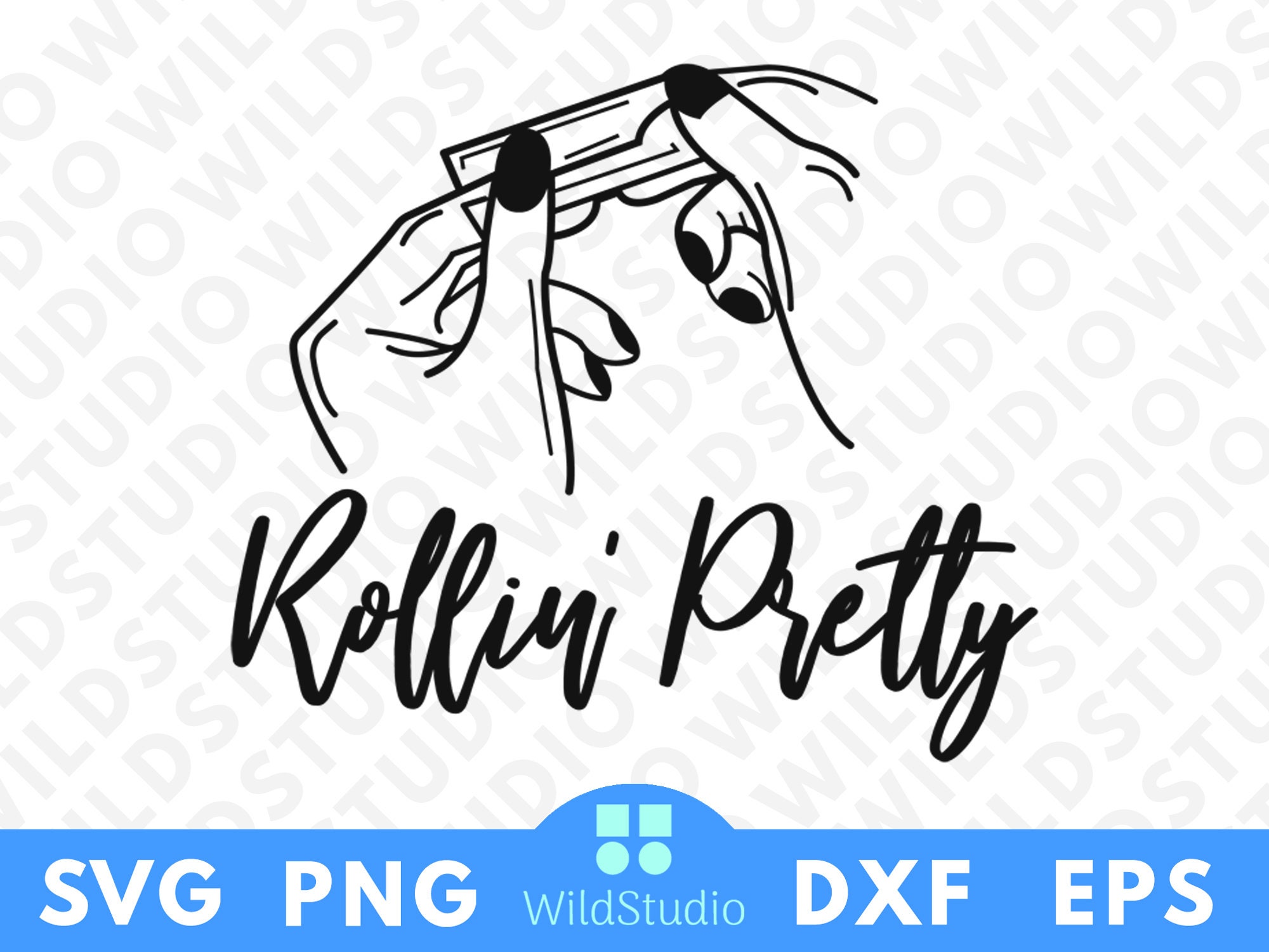Rolling Pretty SVG/PNG Smoker Svg/png Marijuana Svg/png - Etsy