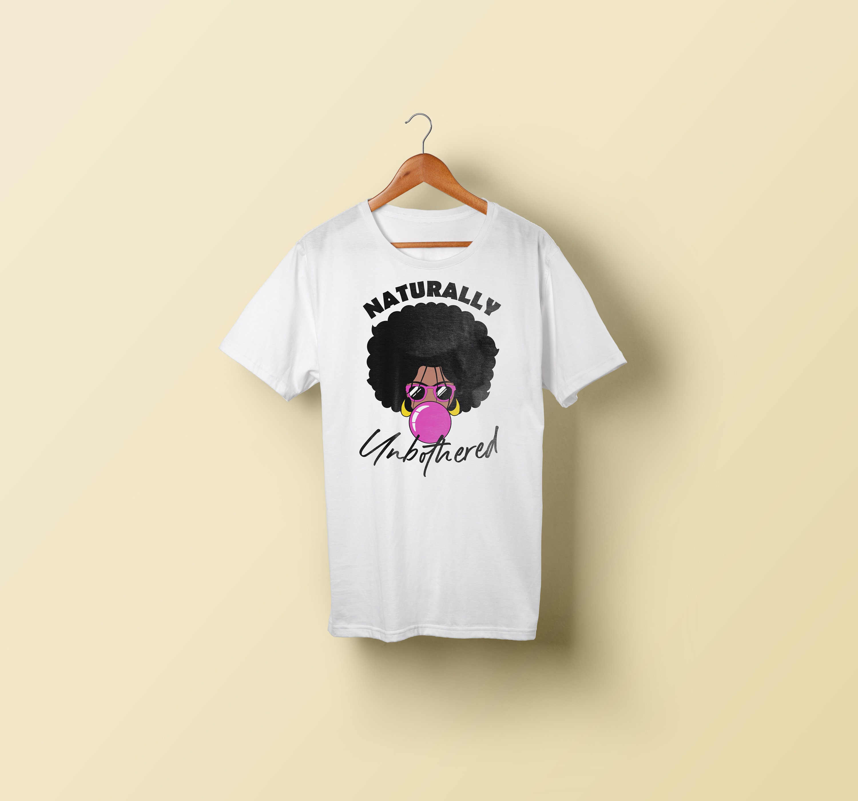 Naturally Unbothered SVG Pretty Afro Girl SVG Sister - Etsy