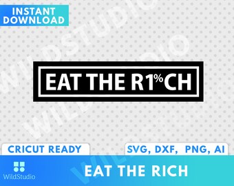 Eat the Rich Svg - Etsy