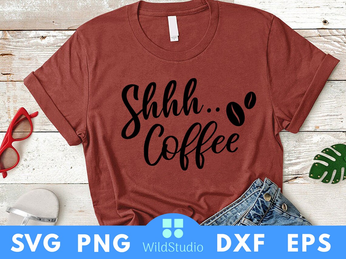Shhh... Coffee Svg Png Coffee Addict Svg Png Caffeine Svg - Etsy