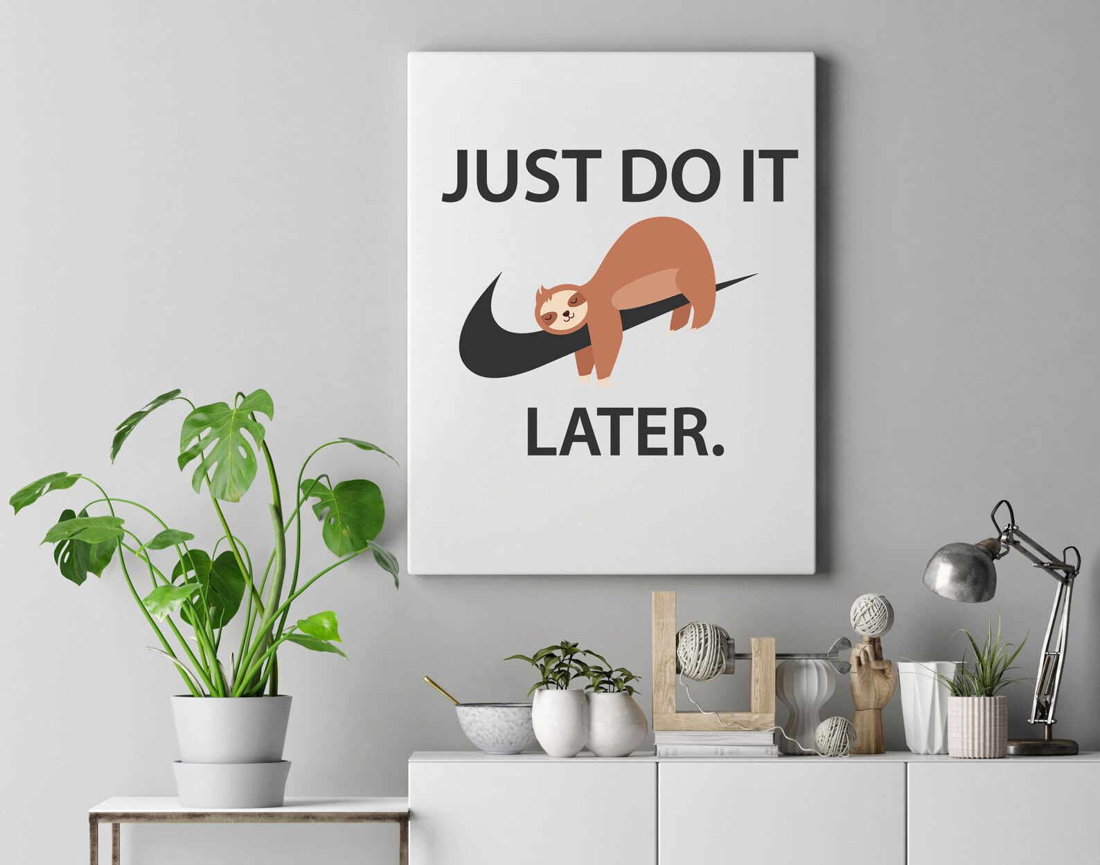 Just Do It Later SVG Just Do It Later Sloth SVG Instant Download Cricut ...