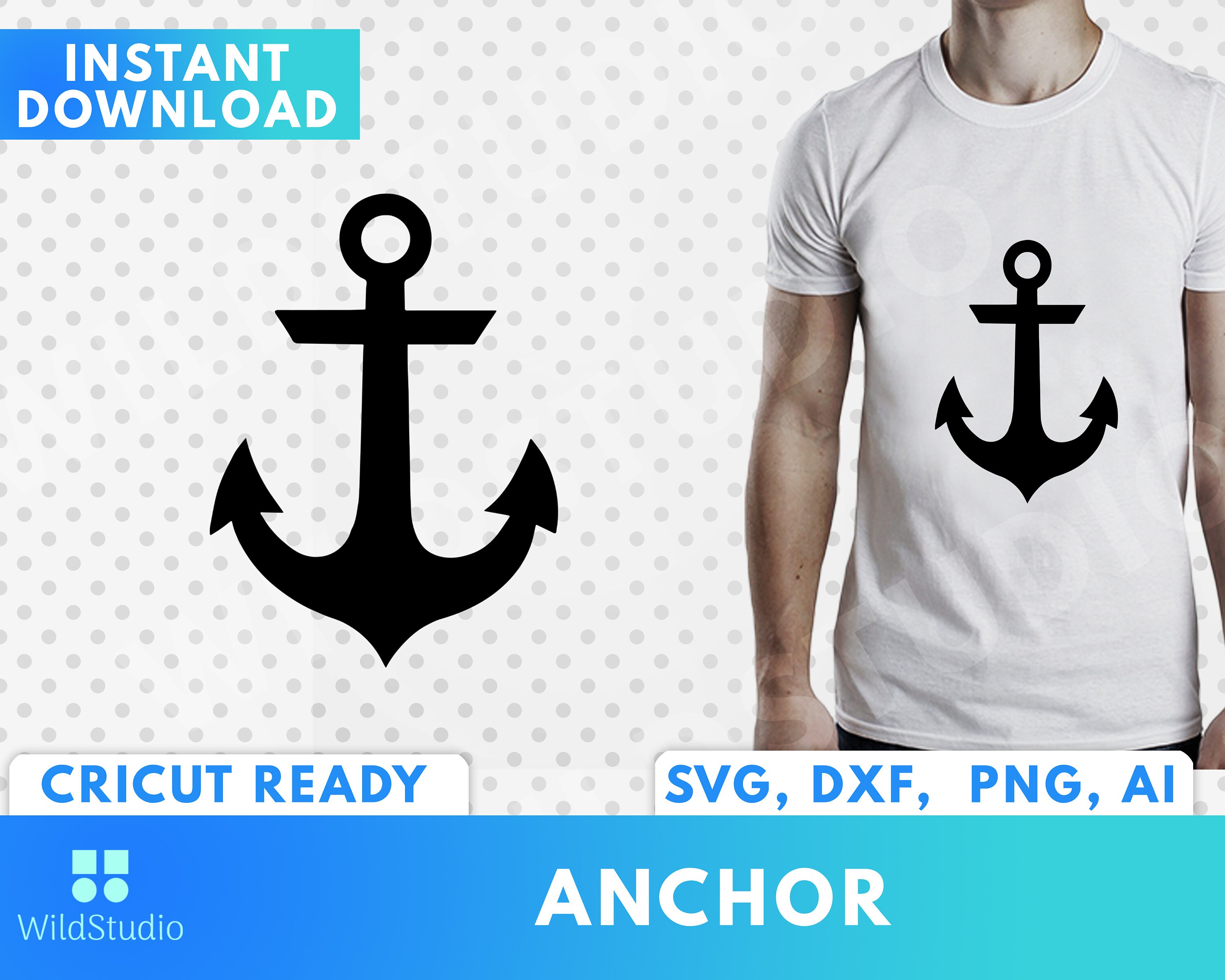 Anchor SVG Digital Download Vector File Cricut Ready - Etsy