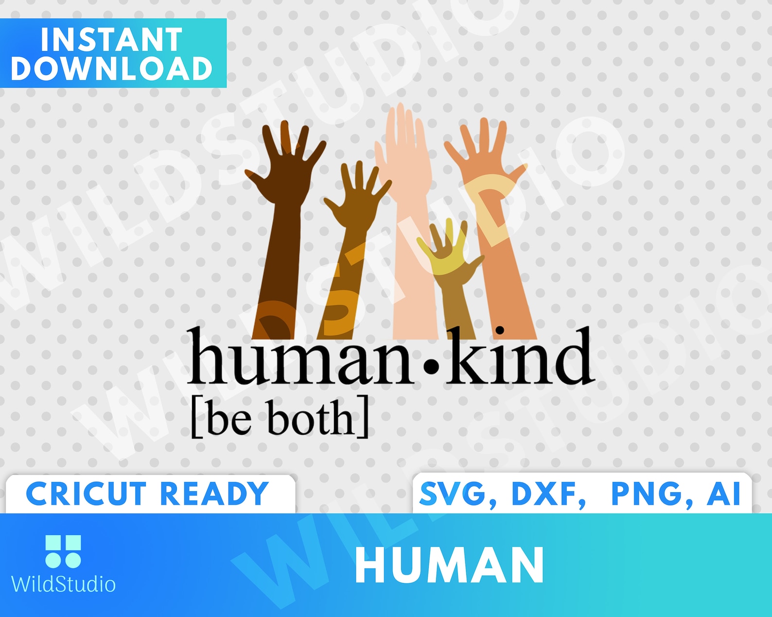 Human Kind Be Both SVG/PNG All Equal Svg/png Human Kind - Etsy