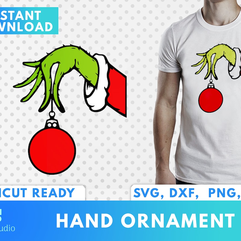 Grinch Hand Svg - Etsy