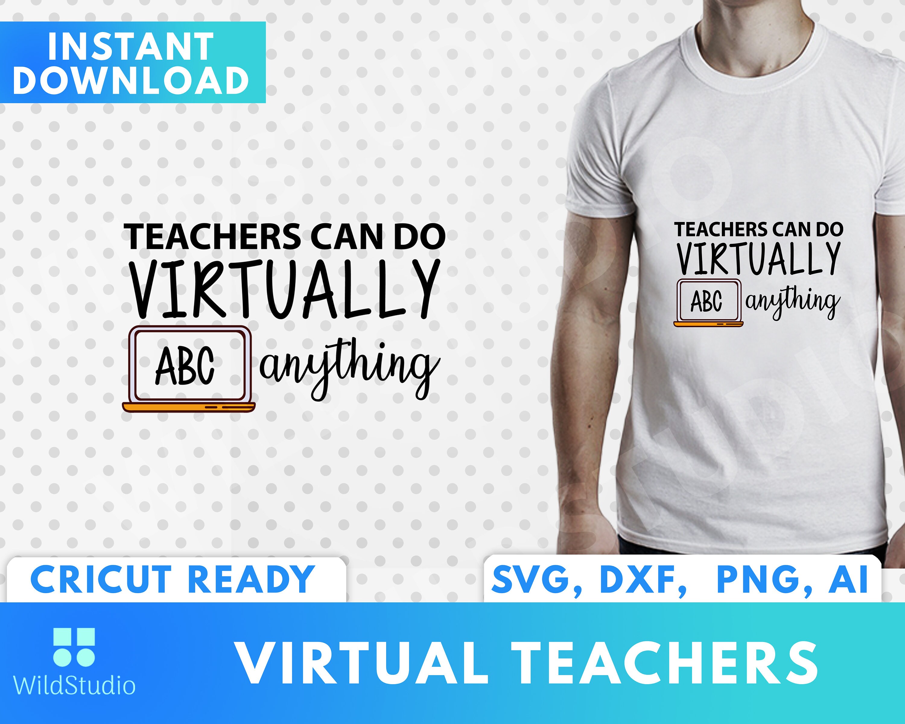 Teachers Can Do Virtually Anything SVG Home Teacher Instant Download ...