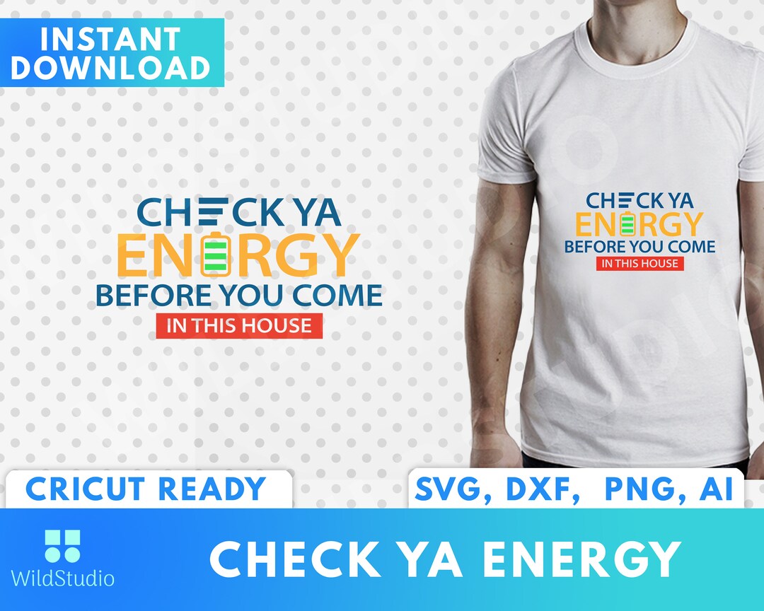 Check Ya Energy Before You Come in This House SVG Doormat - Etsy