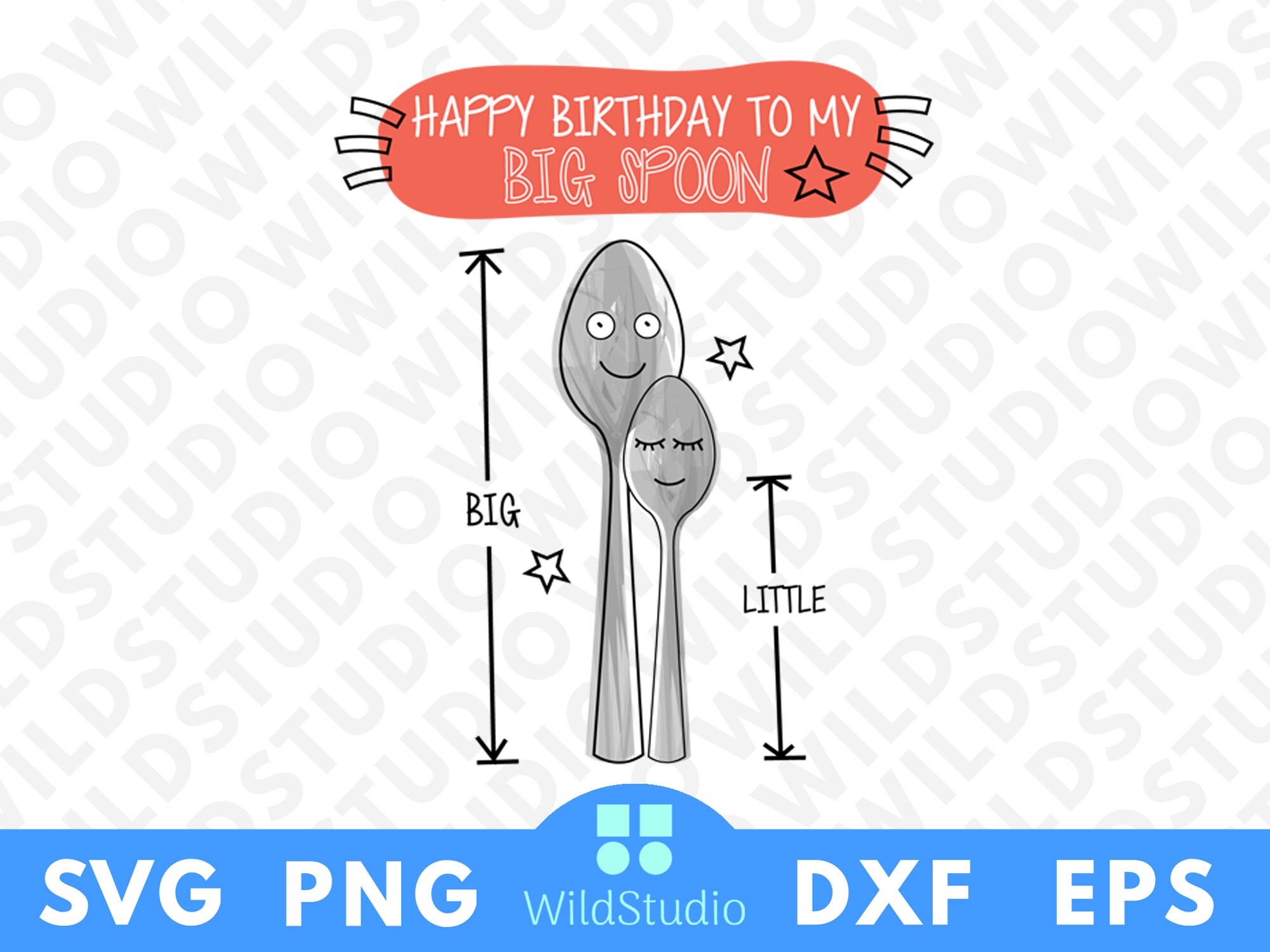 Happy Birthday to My Big Spoon SVG/PNG Birthday Boyfriend Svg / Png ...