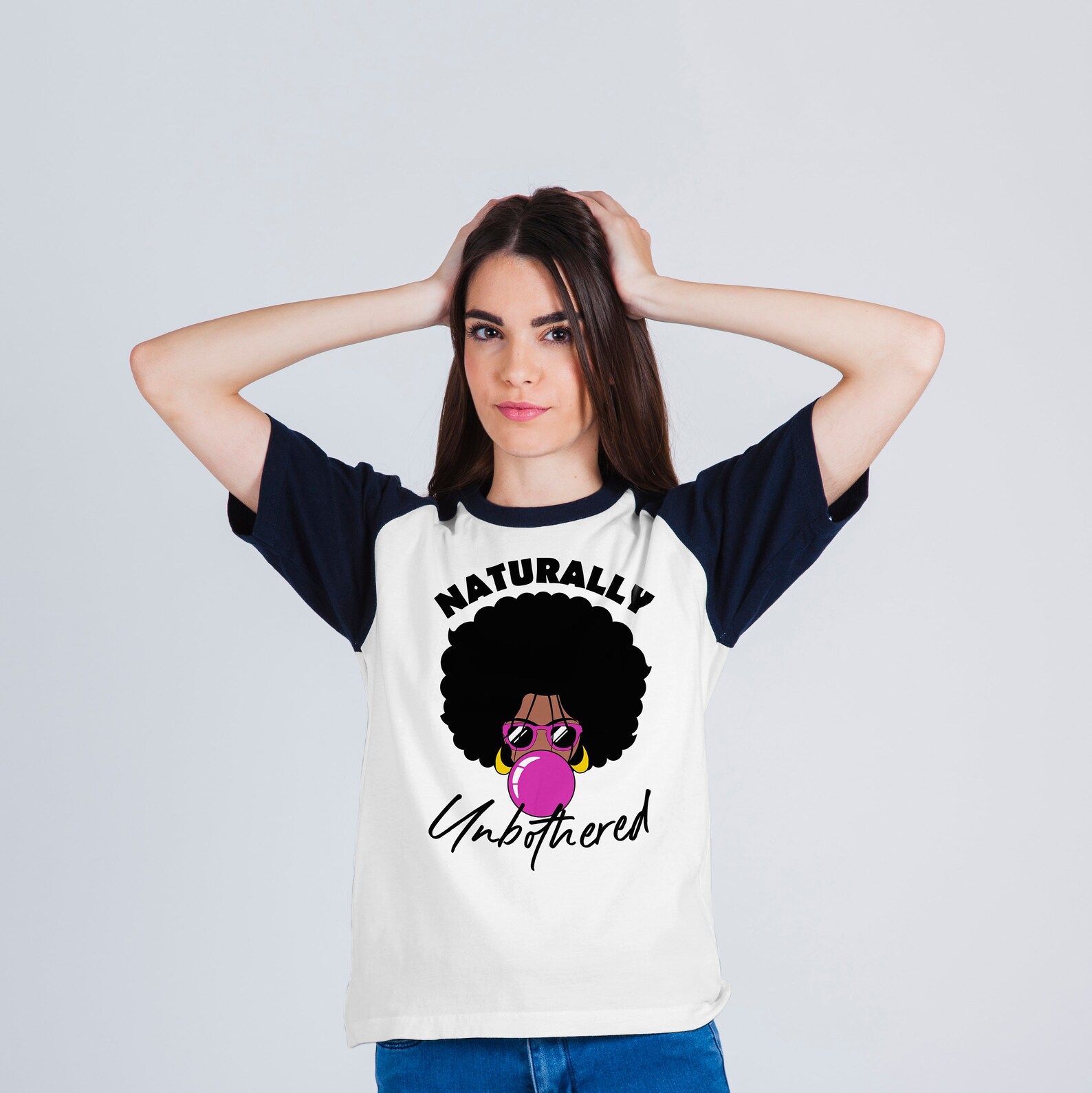 Naturally Unbothered SVG Pretty Afro Girl SVG Sister - Etsy