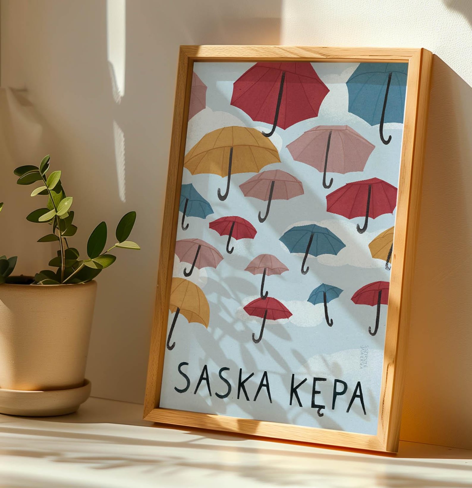 Saska Kępa. Warszawa. Poland Travel Poster. Wall Decoration. Print ...