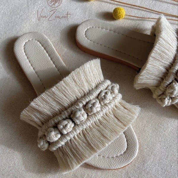 Macrame Sandals - Etsy