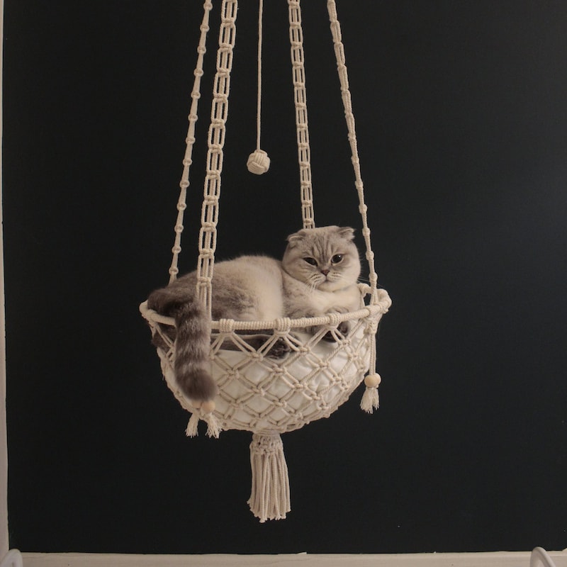 Macrame Cat Hammock - Etsy