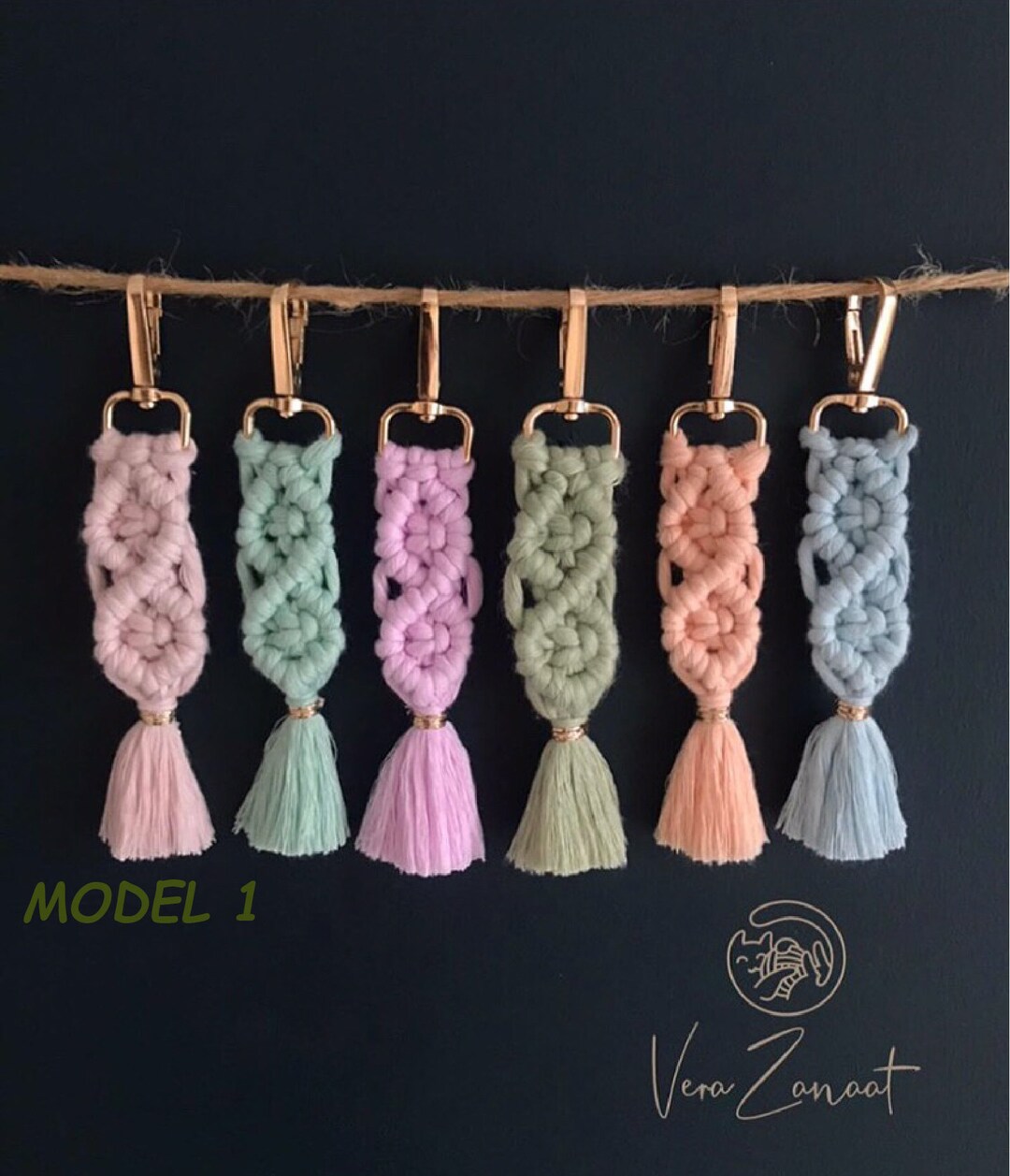 Keychain Package, Macrame Keychain Package, Economic Keychain Package ...