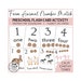 Number Matching Flash Cards - Farm Animal Theme - Etsy