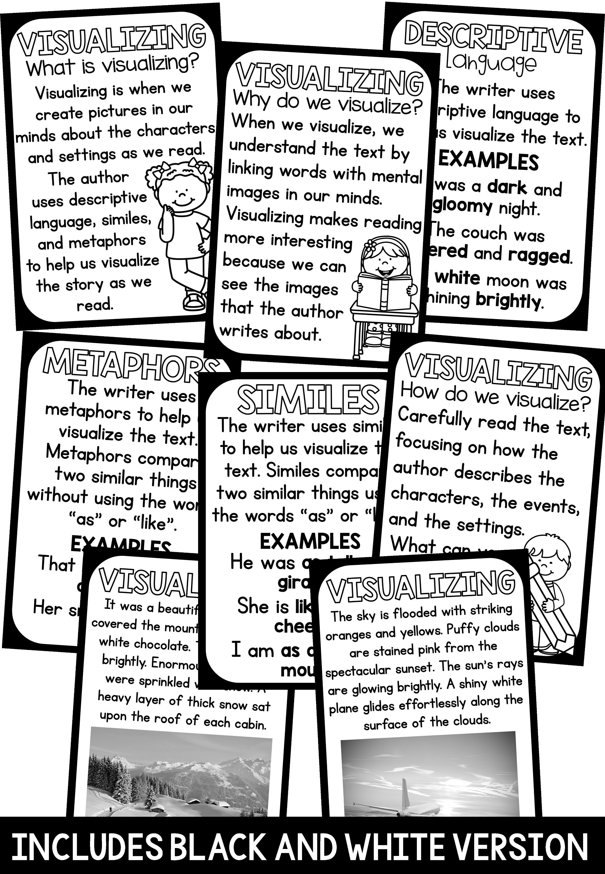 Visualizing (visualising) Reading Posters - Classroom Decor - Etsy ...