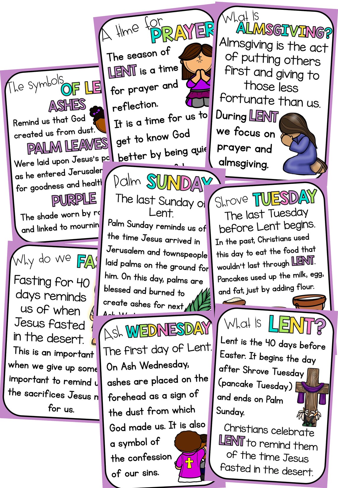 Lent Posters - Classroom Decor - Etsy
