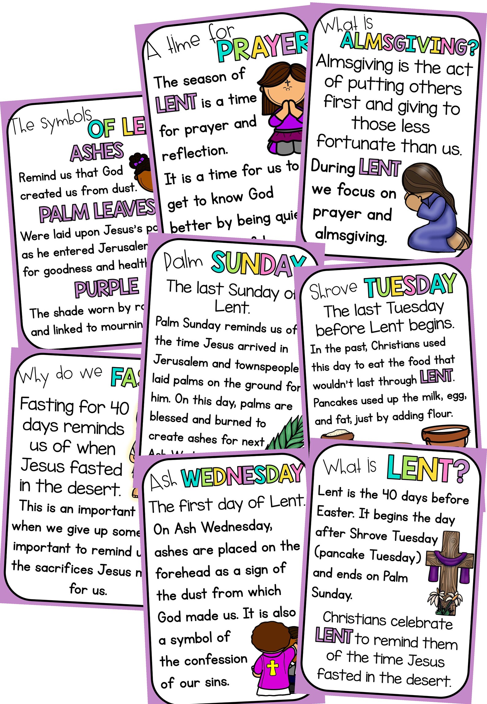 Lent Posters - Classroom Decor - Etsy