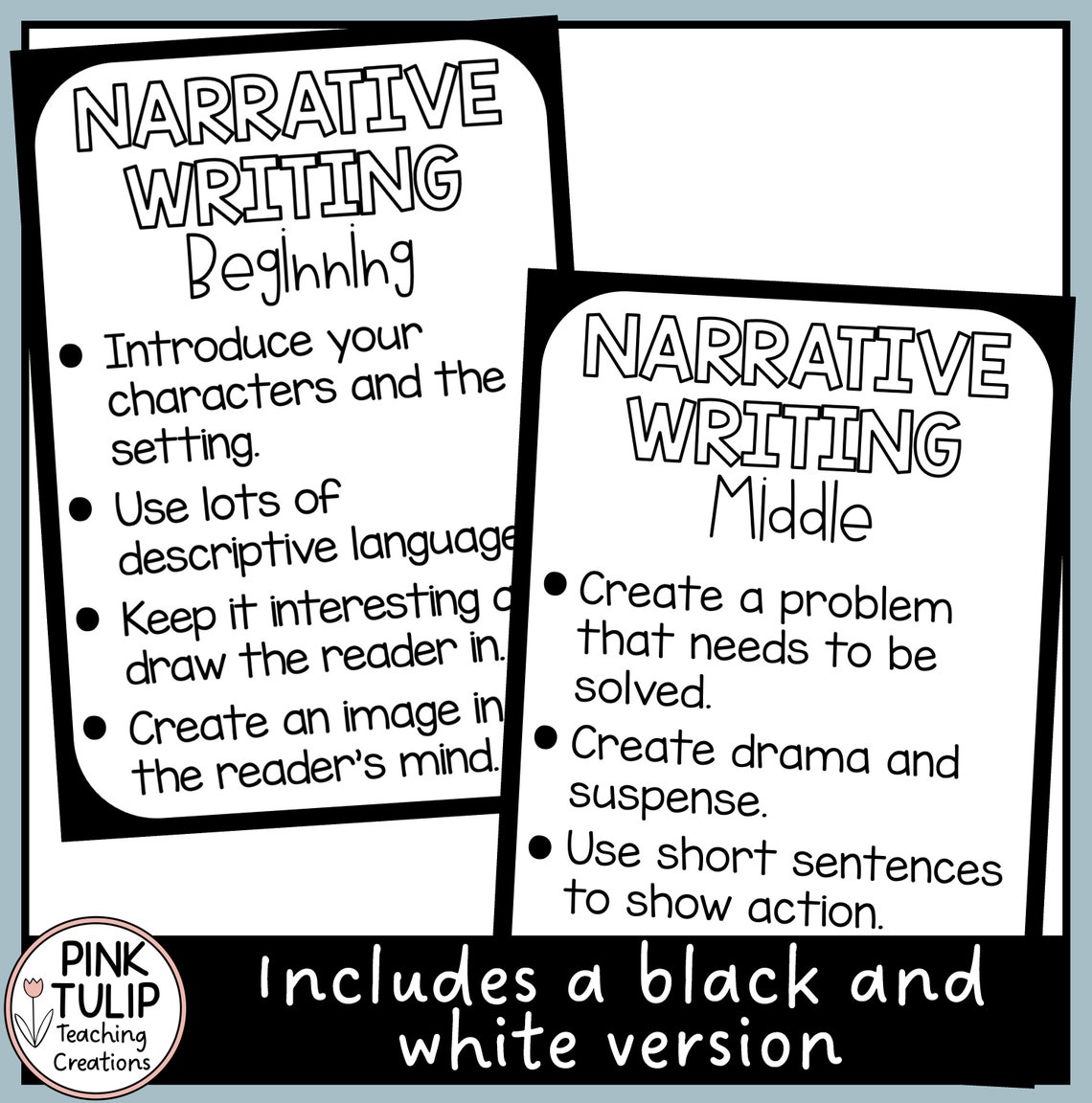 Narrative Writing Posters - Classroom Decor - Etsy