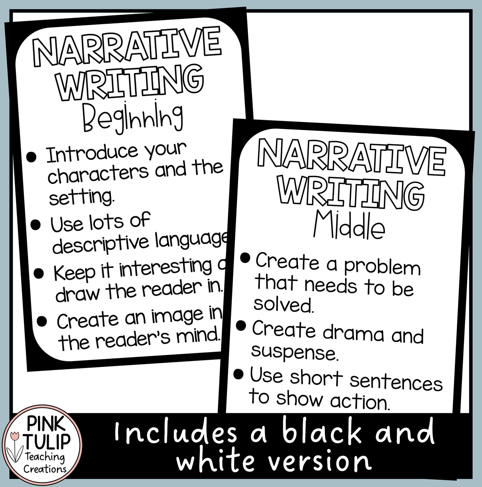 Narrative Writing Posters - Classroom Decor - Etsy