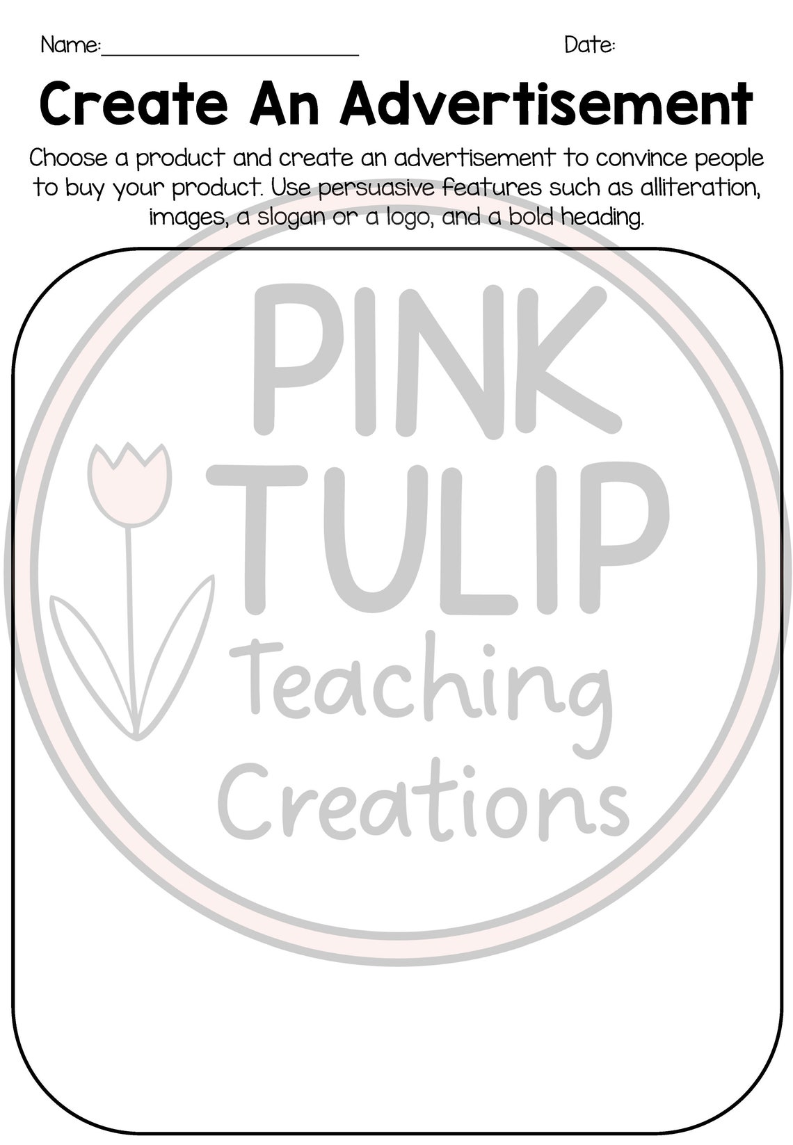 Advertisement Techniques - Persuasive Writing Worksheets - Etsy