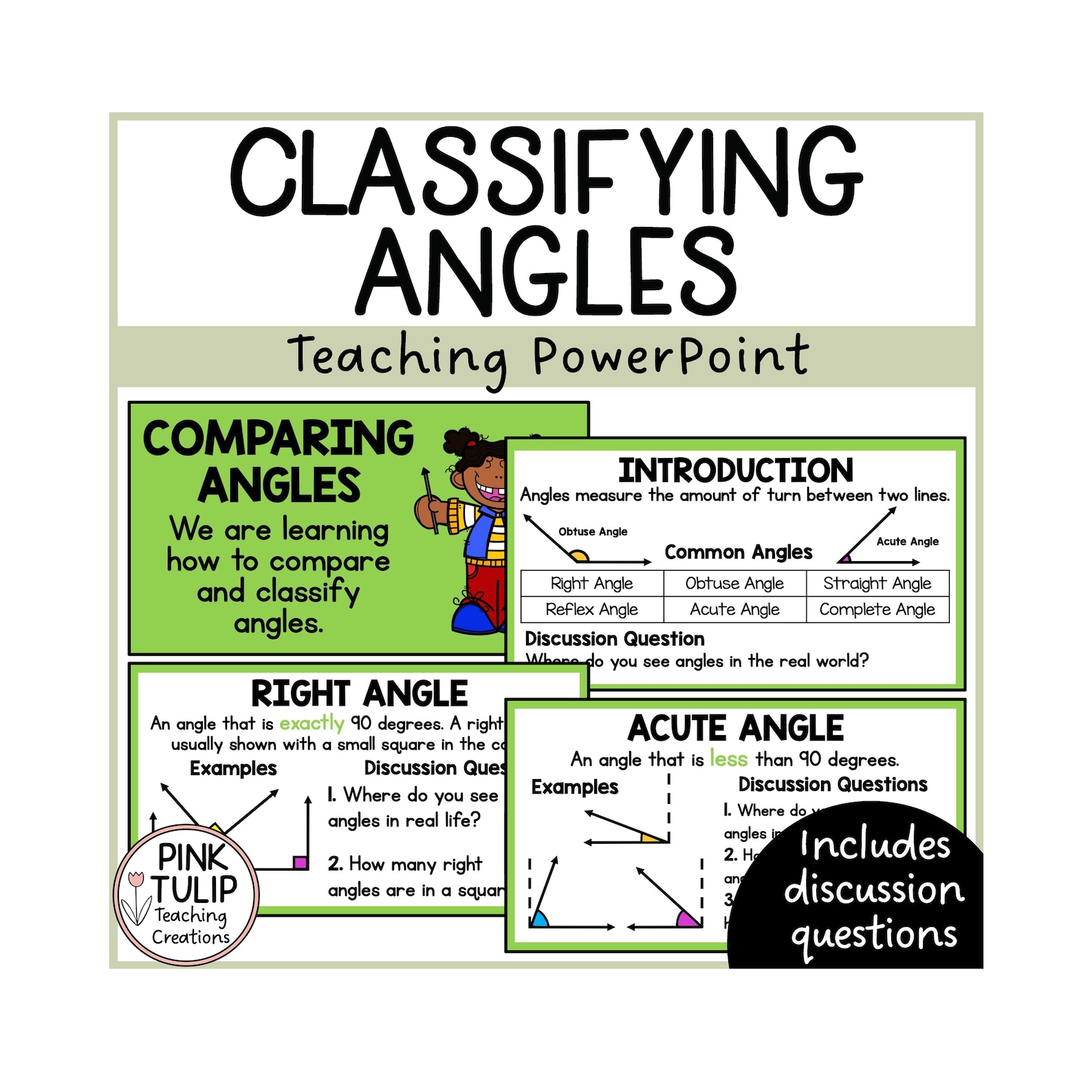 Comparing and Classifying Angles - Teaching Powerpoint Presentation - Etsy