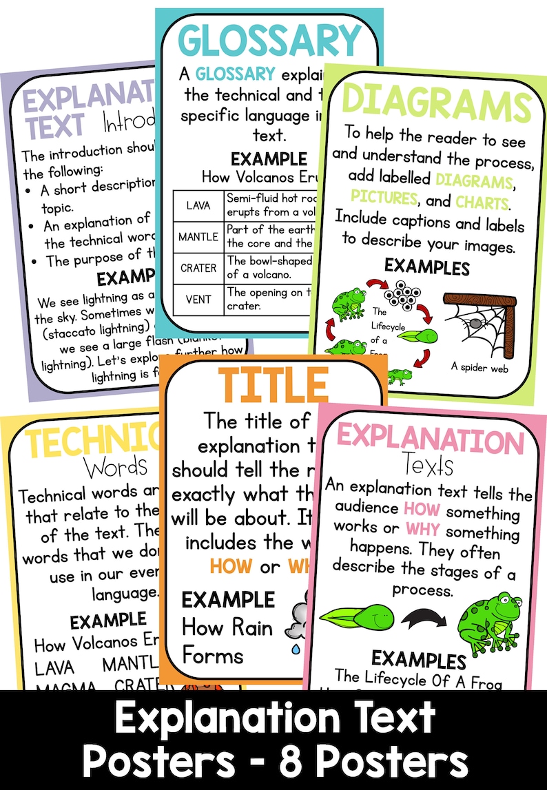 Explanation Text - Reading and Writing Bundle - Etsy