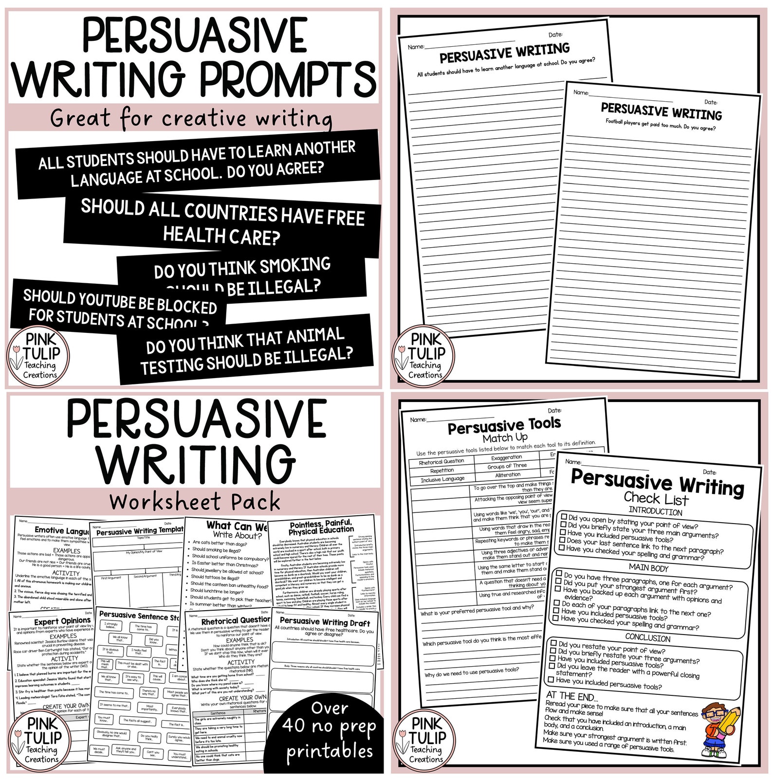 Persuasive Text - Reading and Writing Bundle - Etsy