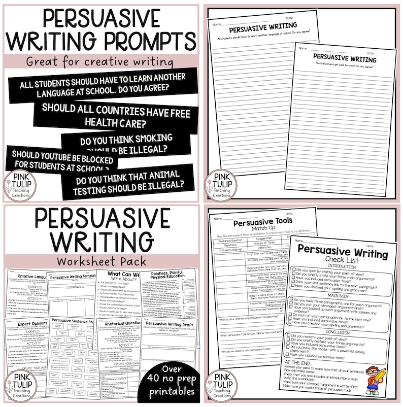 Persuasive Text - Reading and Writing Bundle - Etsy