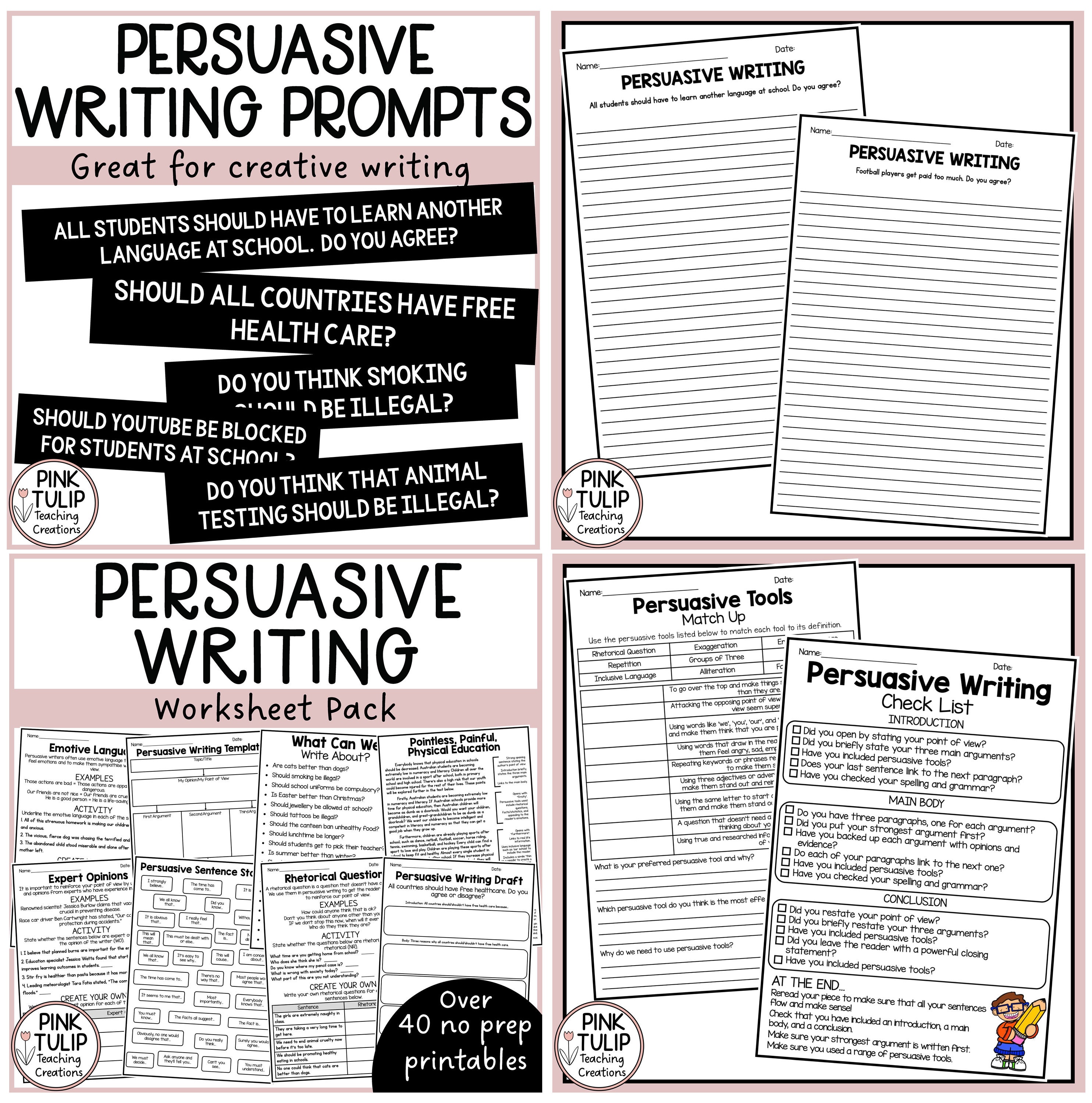 Persuasive Text - Reading and Writing Bundle - Etsy