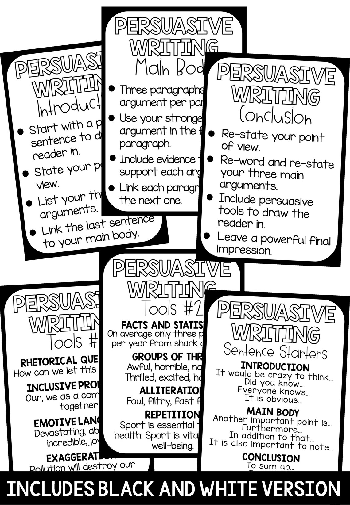 Persuasive Writing Posters - Classroom Decor - Etsy