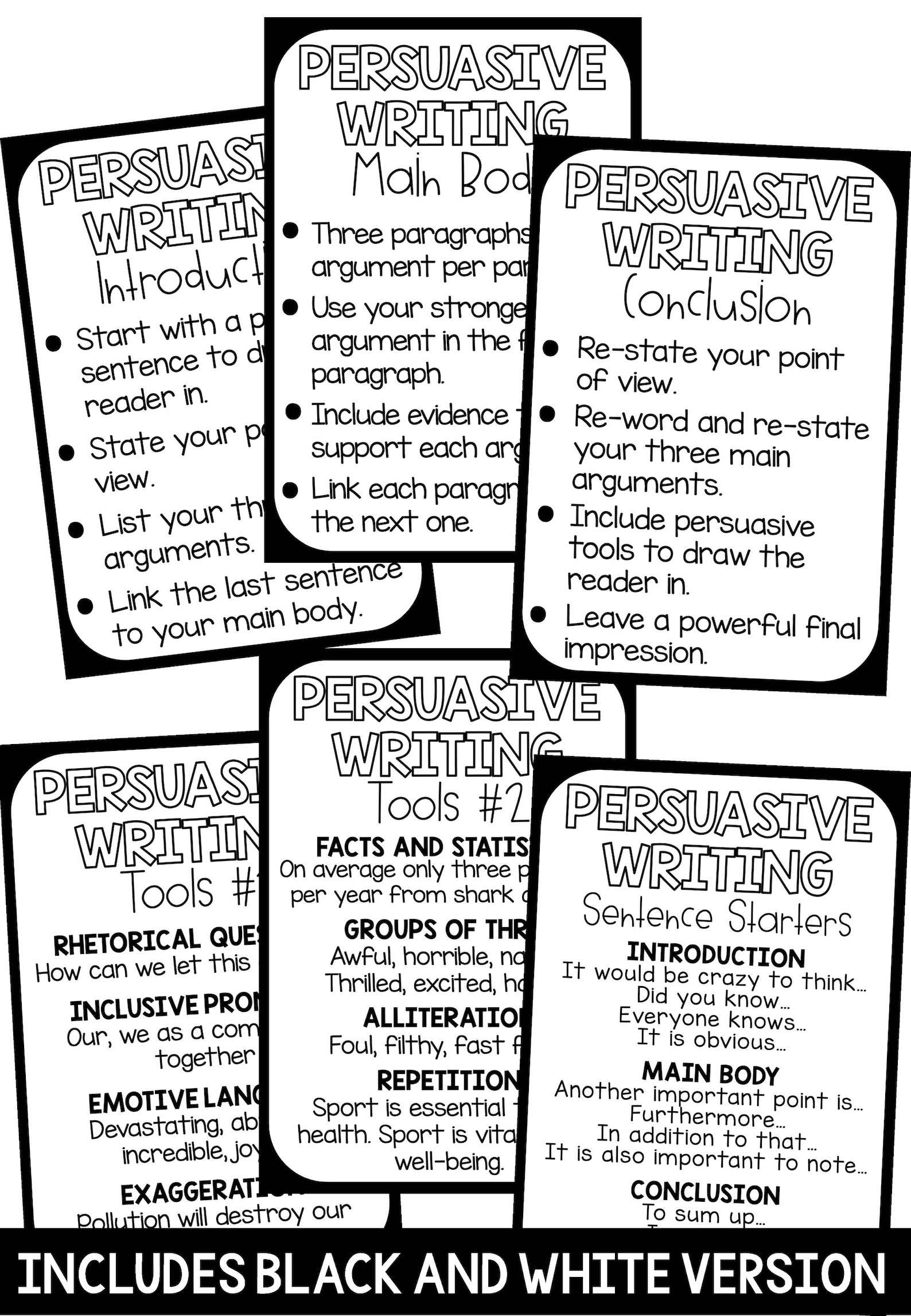 Persuasive Writing Posters - Classroom Decor - Etsy