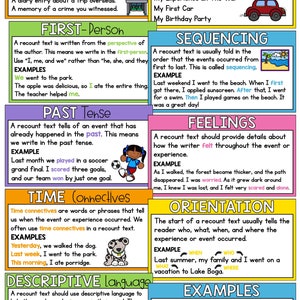 Recount Text - Reading and Writing Bundle - Etsy