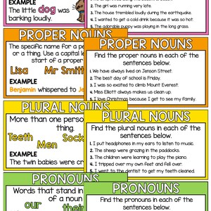 Types of Nouns Powerpoint - Guided Teaching - Etsy
