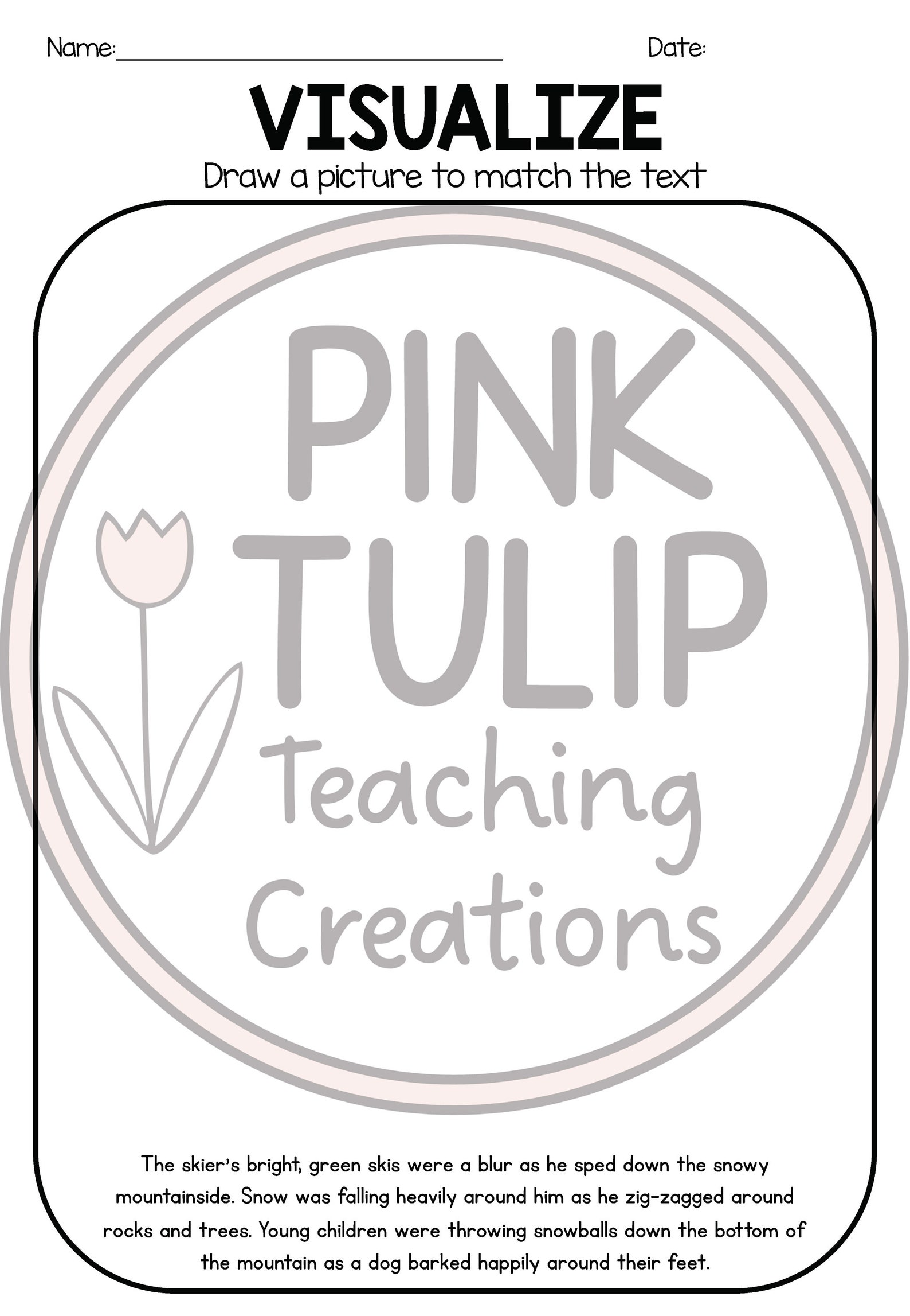 Visualizing visualising Reading Comprehension Worksheet Pack - Etsy ...