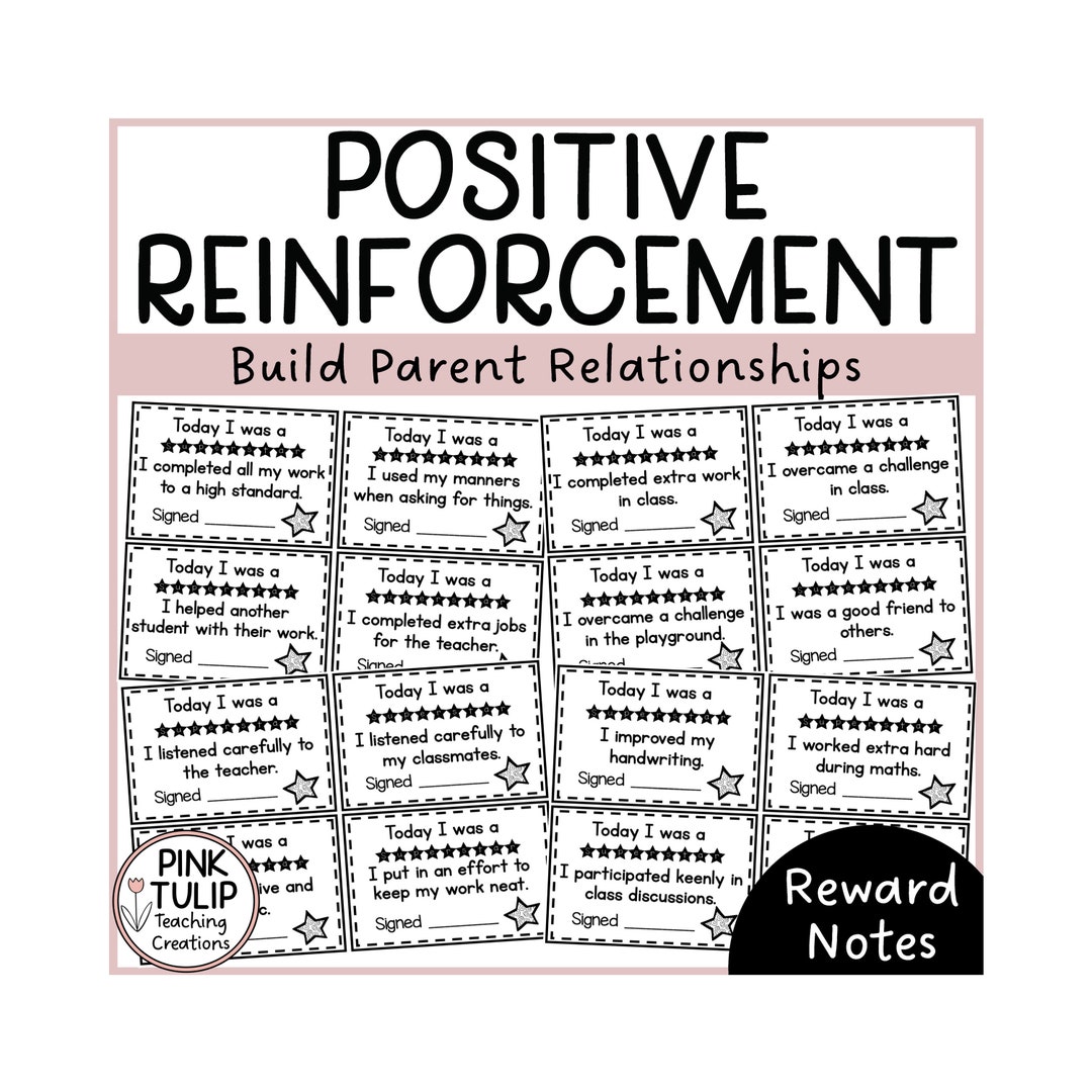 Positive Reward Notes for Parents - Etsy