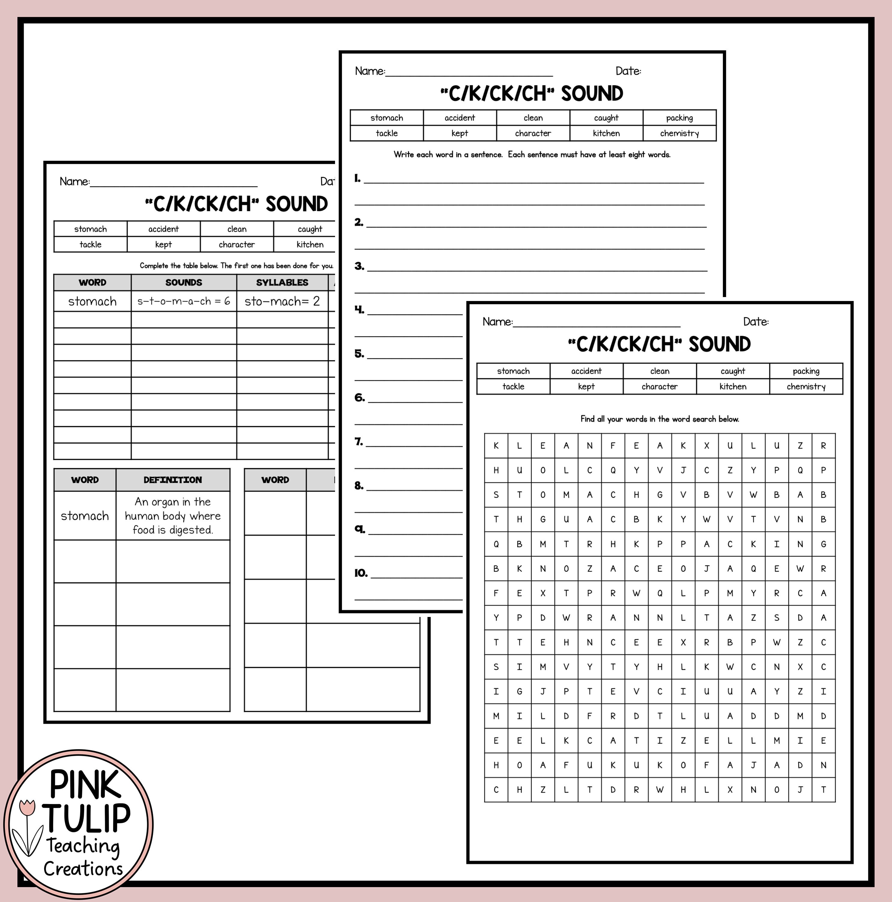 Year Long Spelling Workbook - Graphemes and Phonemes - Etsy