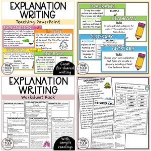Explanation Text - Reading and Writing Bundle - Etsy