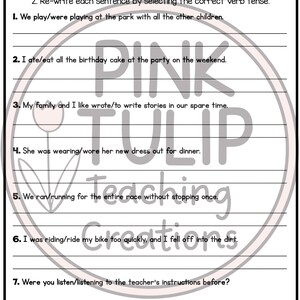 Reading and Grammar Pack - No Prep Printables - Etsy