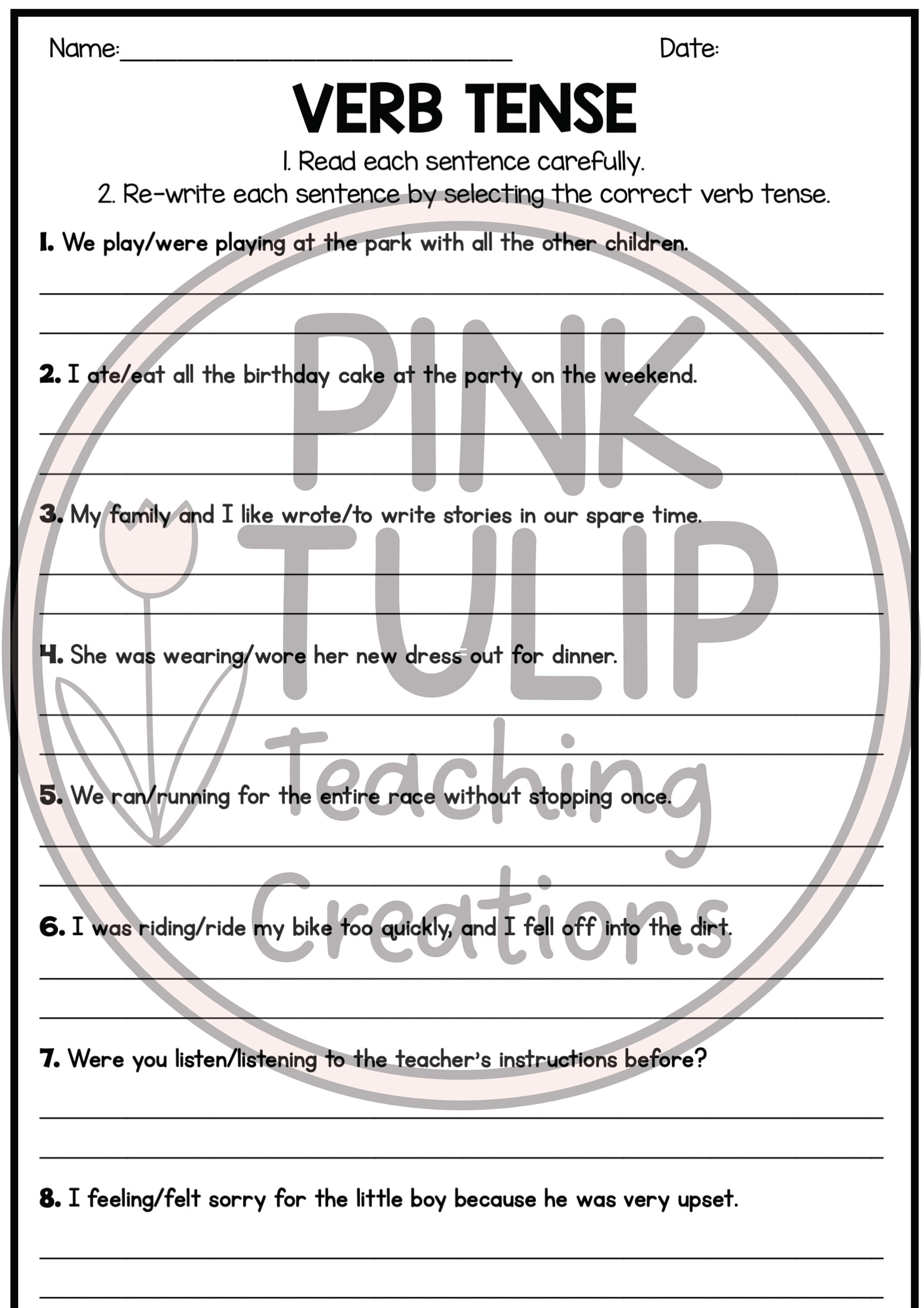 Reading and Grammar Pack - No Prep Printables - Etsy