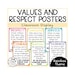 Values Posters - Classroom Decor - Etsy
