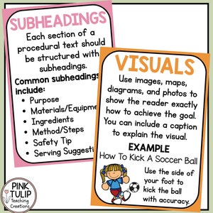 Procedural Text Posters - Classroom Decor - Etsy