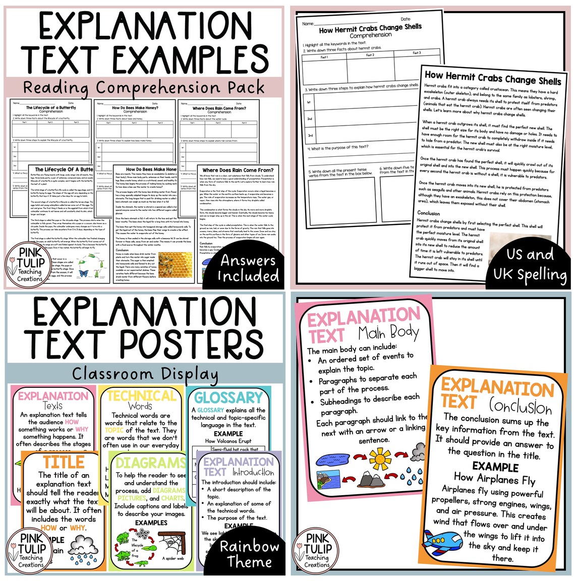 Explanation Text - Reading and Writing Bundle - Etsy