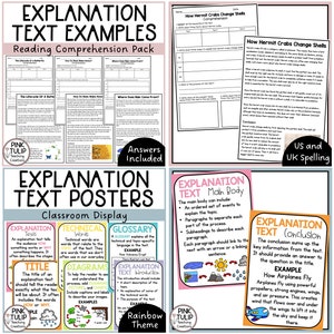 Explanation Text - Reading and Writing Bundle - Etsy