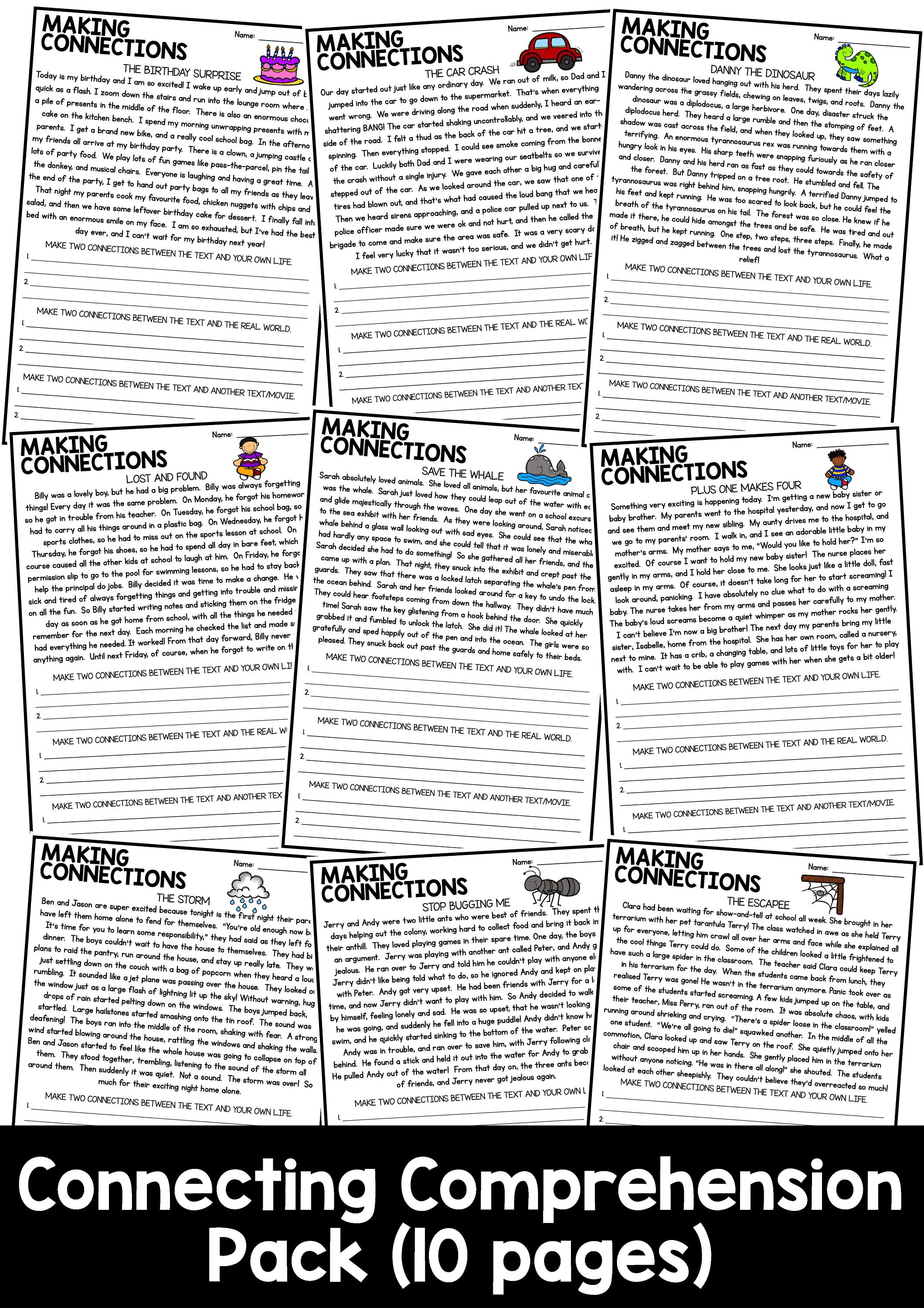 Reading Strategy Bundle - Comprehension Passages - Etsy