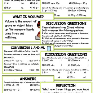 Mass, Weight, and Volume - Teaching Powerpoint Presentation - Etsy