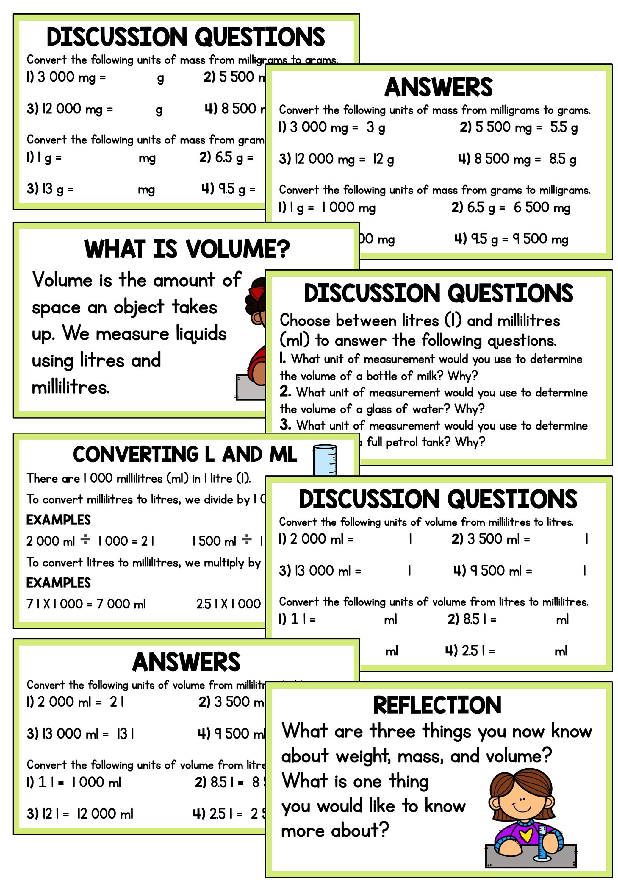 Mass, Weight, and Volume - Teaching Powerpoint Presentation - Etsy