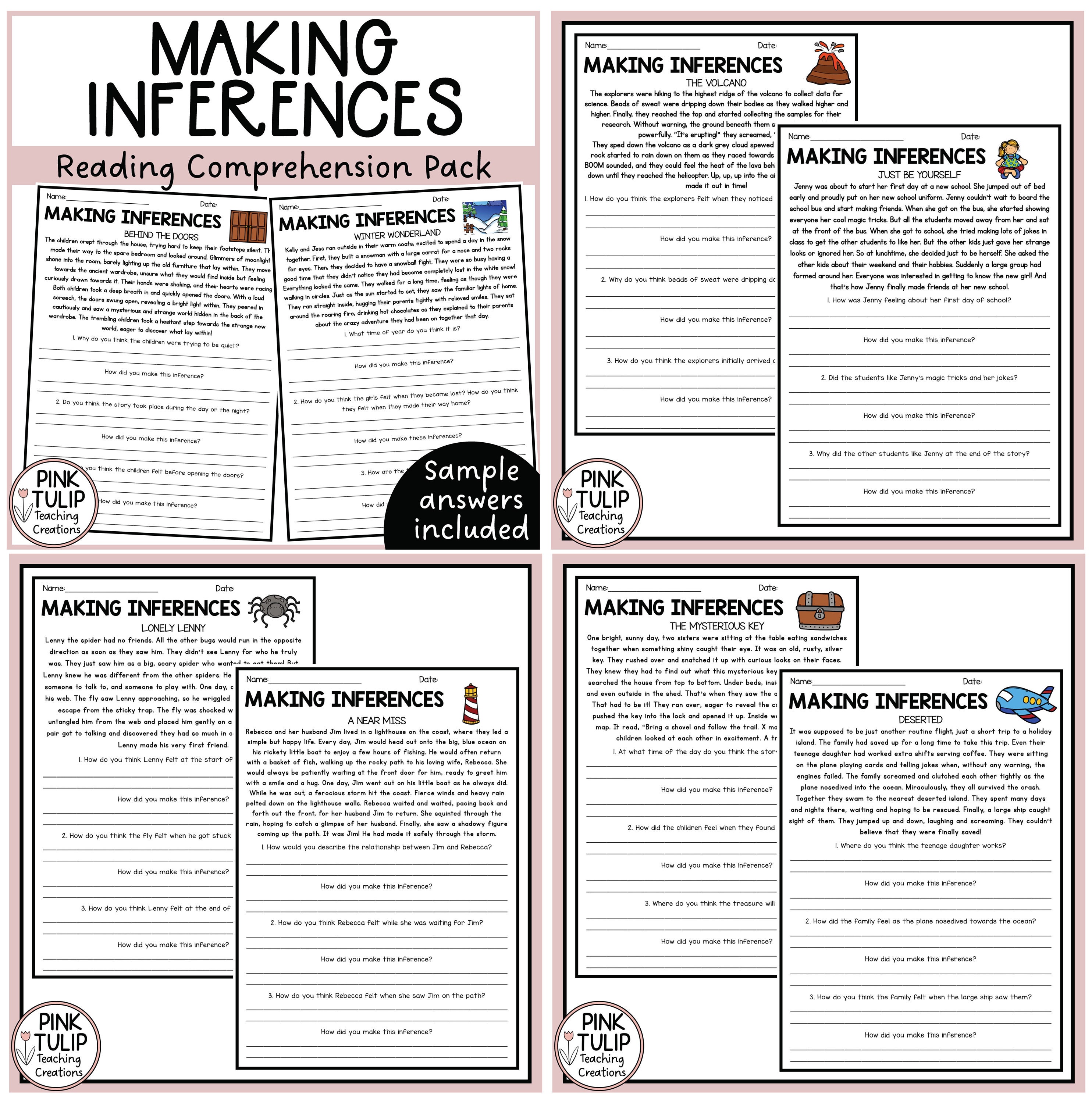 Reading Strategy Bundle - Comprehension Passages - Etsy