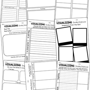 Visualizing (visualising) - Reading Comprehension Bundle - Etsy Australia