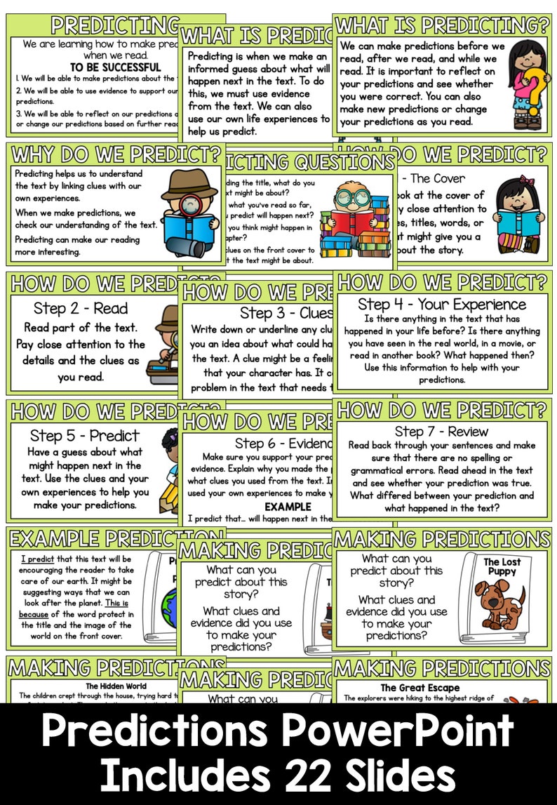 Reading Strategy Powerpoint Bundle - Etsy